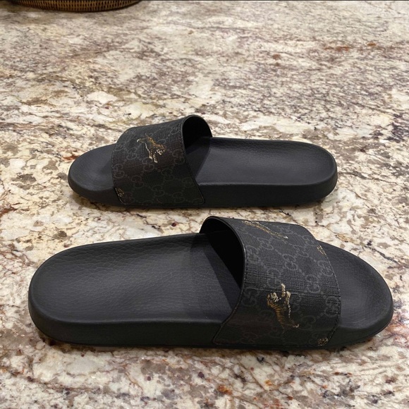 Gucci | Shoes | Gucci Supreme Tiger Slides | Poshmark